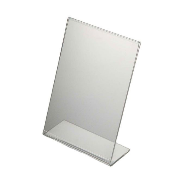 Acrylic Single Sided Document Menu Stands - Eziningi Plastics