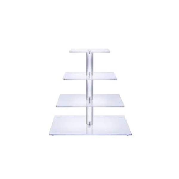 Acrylic Square Cake/Cupcake Stand - Eziningi Plastics