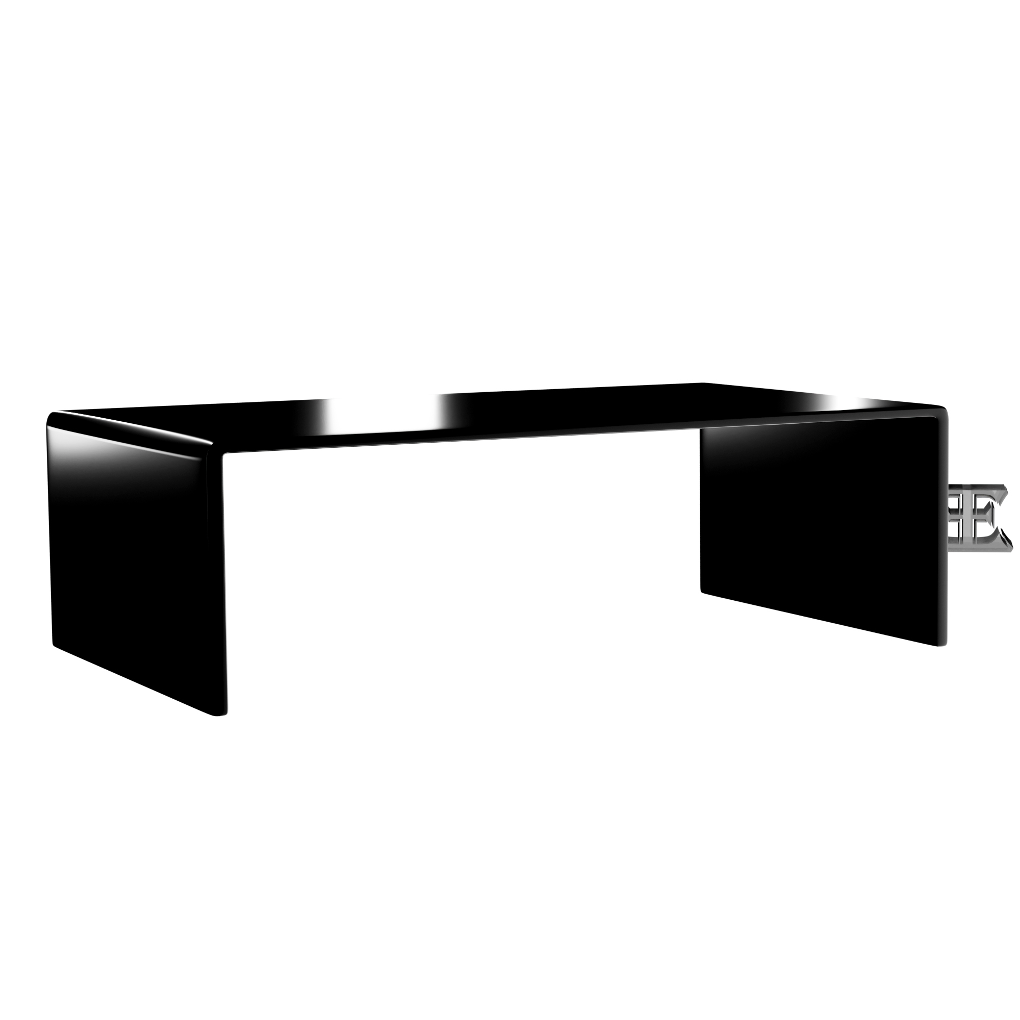 Ergo Black Acrylic 100mm Monitor Lift Screen Stand/Riser - Eziningi ...