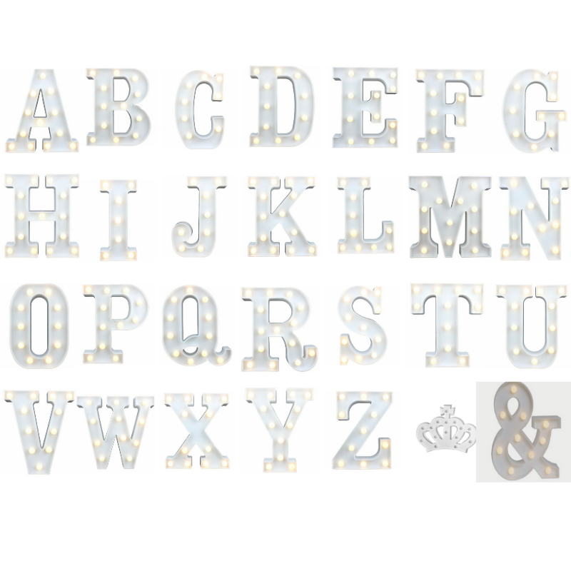 LED Letter Lights White - Eziningi Plastics